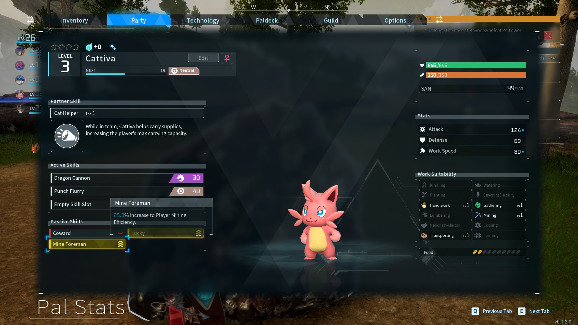 Cattiva Not Mining Ore in Palworld | Palworld Guide